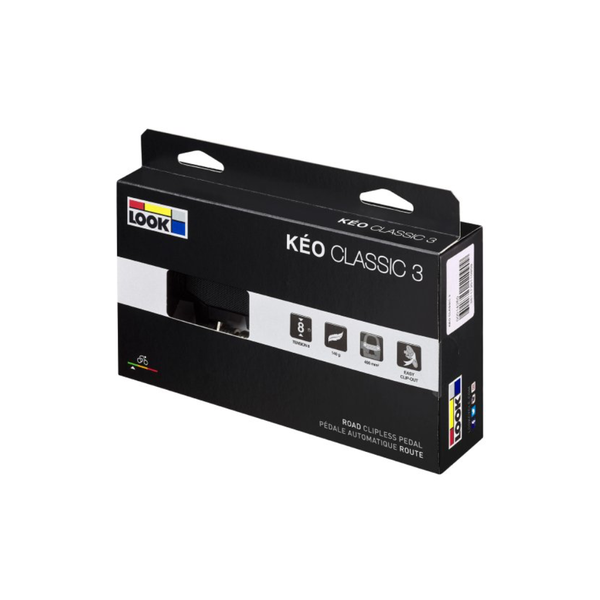 Pedal Clip Keo Classic 3 Speed - Look Preto/Branco
